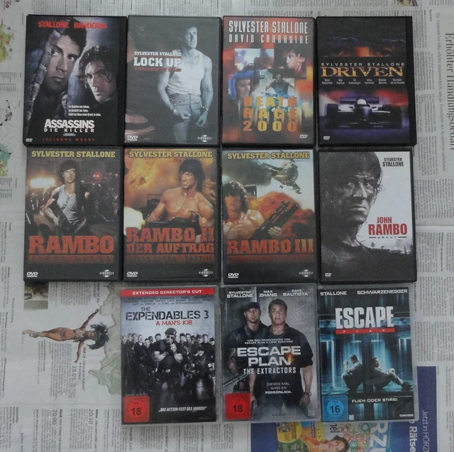 SYLVESTER STALLONE LOCK Up John Rambo Escape Plan Expendables 3 Uncut ...