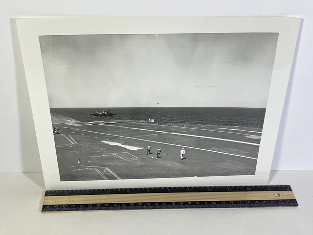 DOUGLAS AD-4 SKYRAIDER Landing On USS Forrestal (CVA-59) Stamped ES ...