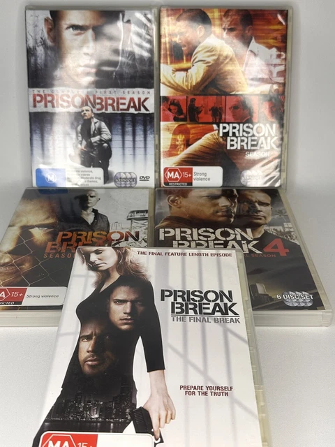 PRISON BREAK COMPLETE Collection Seasons 1-4 + Final Break (DVD, 2008) VGC R4 $45.00 - PicClick AU