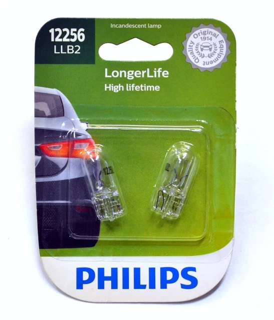 PHILIPS LONGERLIFE 12256 3W Dos Bombillas Posterior Lado Marcador Luz ...