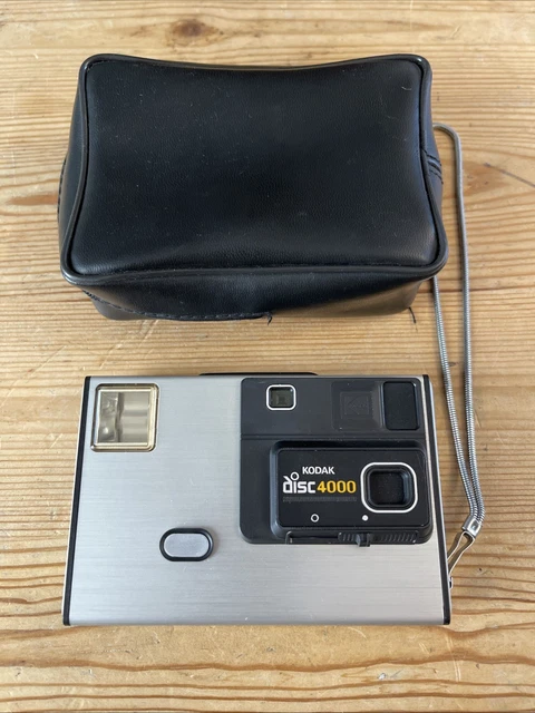 VINTAGE 1982 KODAK Disc 4000 Camera with Strap & Case £1.13 - PicClick UK