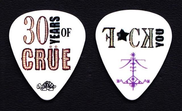 MOTLEY CRUE MICK Mars Signature 30 Ans De Crue Guitare Pick - 2011 Tour ...