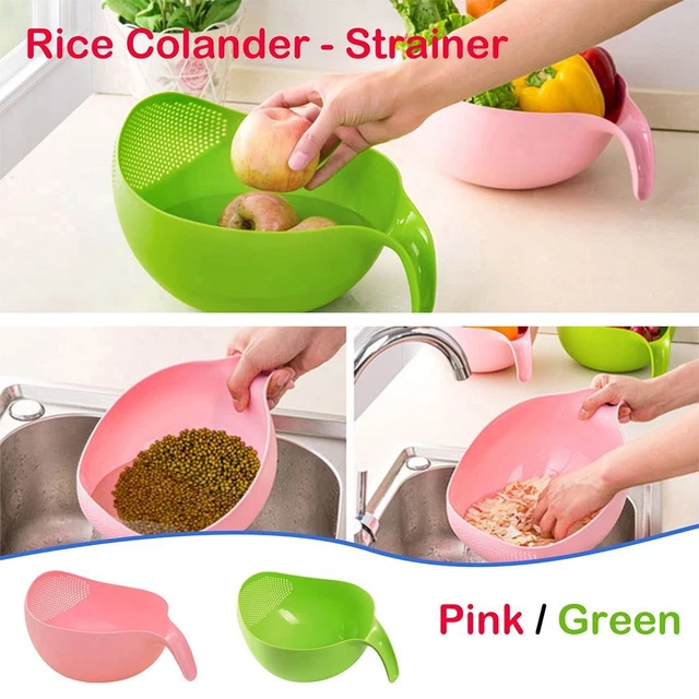 WASHER DRAINER RICE Washing Filter Strainer Basket Sieve Fruit ...
