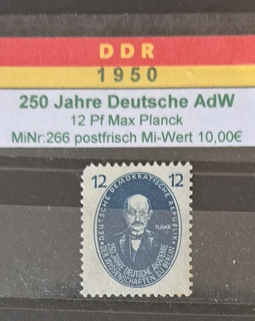 DDR 1950 MINR: 266 postfrische Einzelmarke 250 Jahre Deutsche AdW EUR 1,00 - PicClick DE