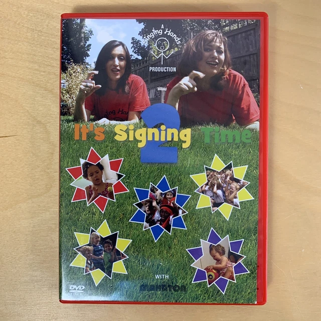 IT'S SIGNING TIME 2 DVD Makaton Vocabulary Singing Hands 28 Sign ...
