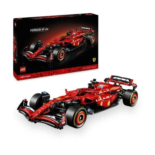 LEGO TECHNIC 42207 F1 Ferrari SF-24 - Voiture collector avec moteur V6 ...