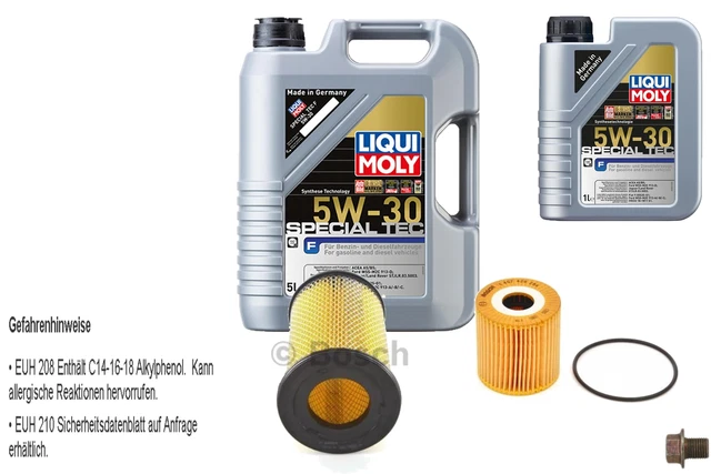 BOSCH INSPECTION SET 6L Liqui Moly Spécial Tec F 5W-30 pour Nissan Pick-Up 2.5 EUR 110,55 ...