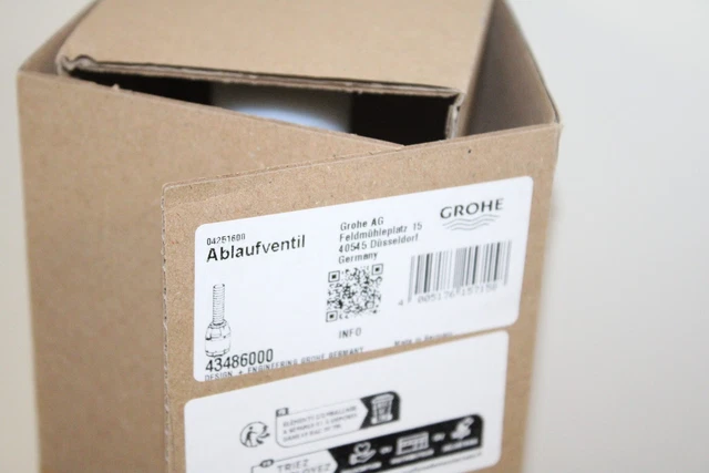 GROHE SERVO-ABLAUFVENTIL FÜR WC-Spülkasten (43486000) Neu Rechnung MwSt ...