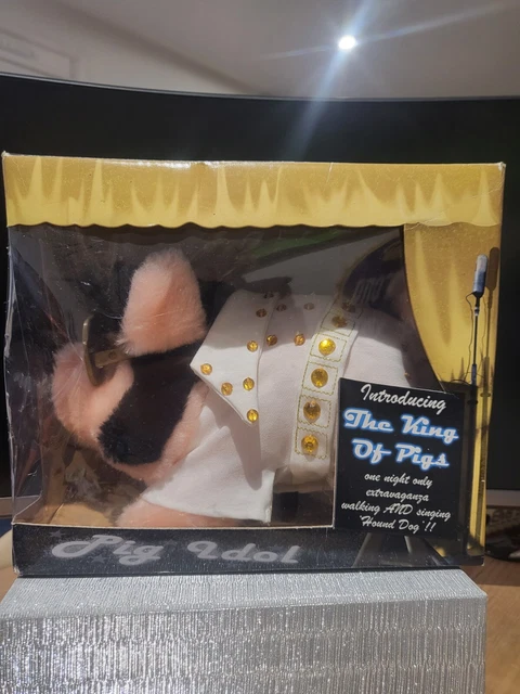 ELVIS PRESLEY PIG idol King of Pigs - PIG SINGS HOUND DOG AND DANCES ...