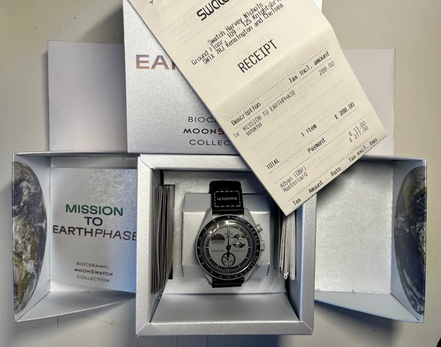 OMEGA X SWATCH MoonSwatch Speedmaster Mission to Earthphase £337.43 ...