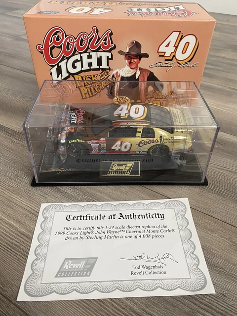 1:24 STERLING MARLIN #40 Coors Light John Wayne 1999 Chevrolet Revell ...