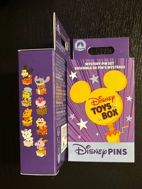 DISNEY TOYS IN a Box 2025 Mystery Pins (1) Unopened Box 2 New Pins ...