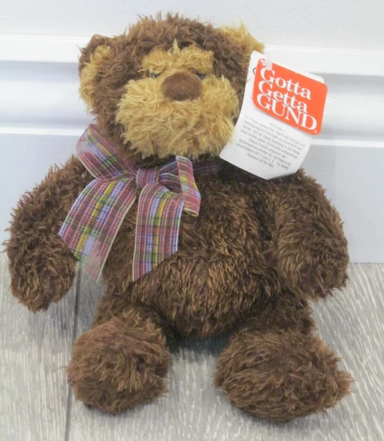 RARE GOTTA GETTA Gund Brown Teddy Bear "Sandy 15091" Beanie With ...