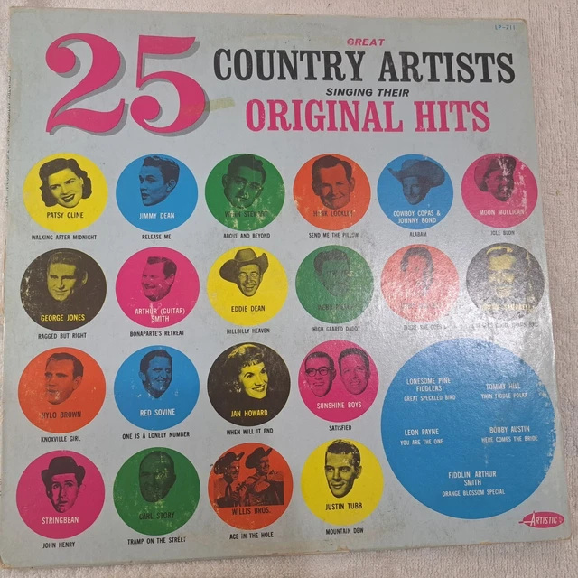 ALBUMS - 25 Great Country artists singing their original hits vinyl LP ...