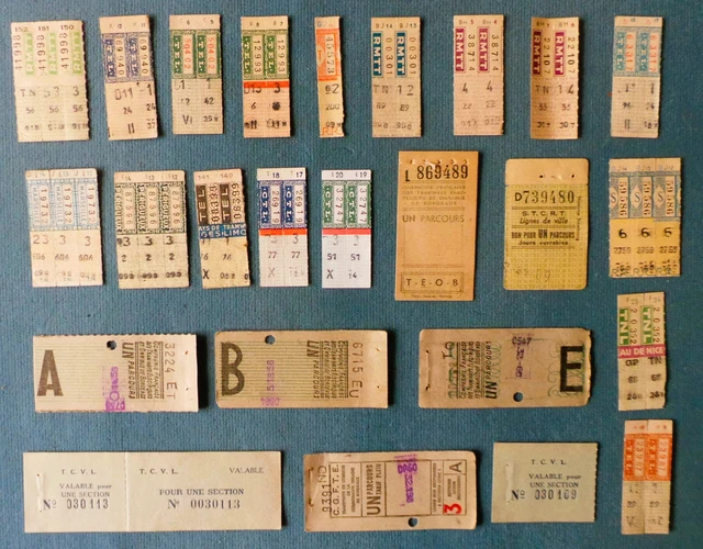 LOT DE TICKETS De Tramway Bus Transport EUR 15,90 - PicClick FR