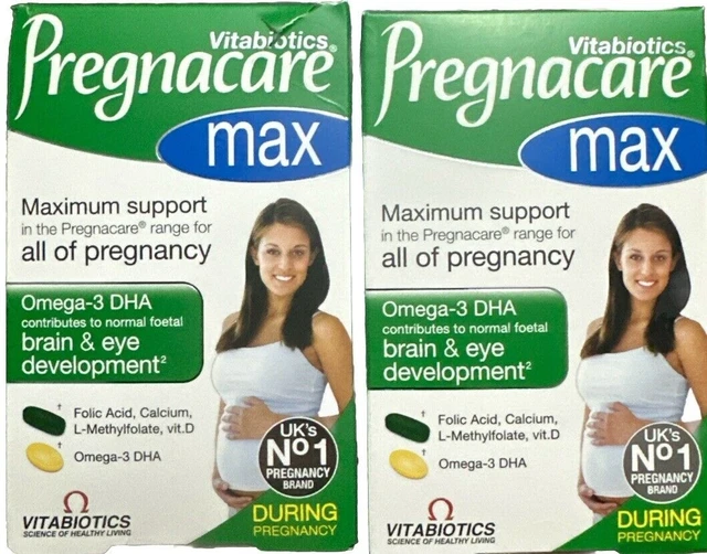 2 X VITABIOTICS Pregnacare Max Tablets Plus Omega 84 Capsules BB:09/26 ...