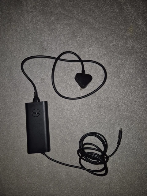 GENUINE DELL 130W USB-C Laptop Charger UK Clover Leaf Plug Fast OEM ...