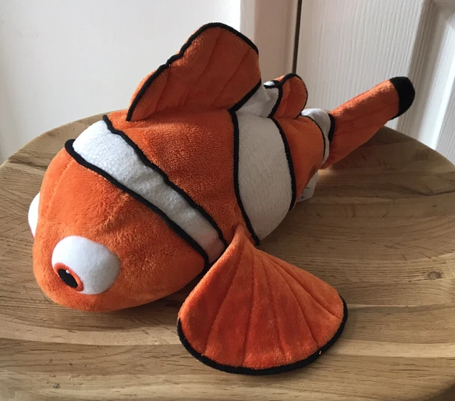 DISNEY STORE NEMO Finding Nemo Clown Fish Plush Soft toy Stamped 12" £5 ...