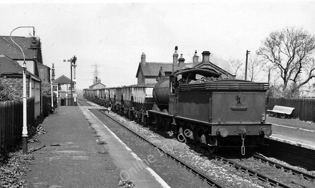 PHOTO 6X4 BEBSIDE Station (disused) Bedlington View NW, towards ...