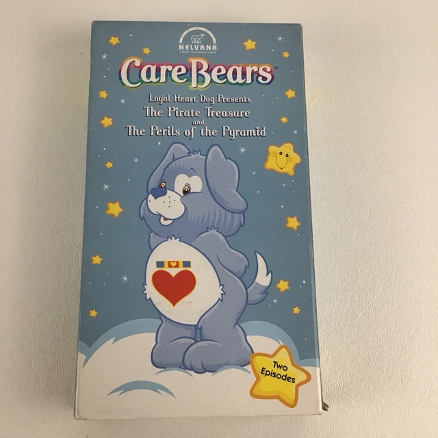 CARE BEARS LOYAL Heart Dog VHS Tape Pirate Treasure Cartoon Episodes ...
