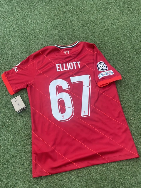 LIVERPOOL 21/22 NIKE Home Shirt - ELLIOTT 67 - Ligue des Champions ...