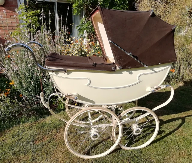 SILVER CROSS VINTAGE COACH BUILT PRAM 1950s Partially restored £270.00 ...
