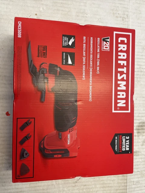 CRAFTSMAN V20 CORDLESS Max Variable Speed Oscillating Multi-Tool.No ...