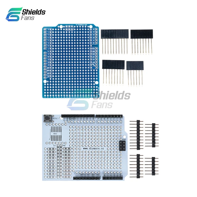 DIY PROTOTYPE PCB Protoshield for Arduino UNO R3 Mega 1280 2560 328 ...