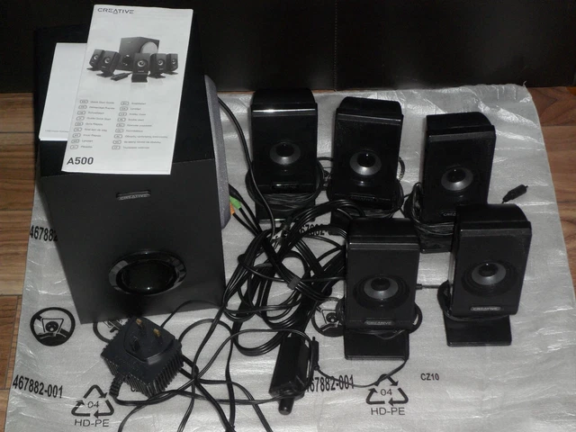 CREATIVE INSPIRE A500 With User Manual] all Cables and Adaptor Included ...