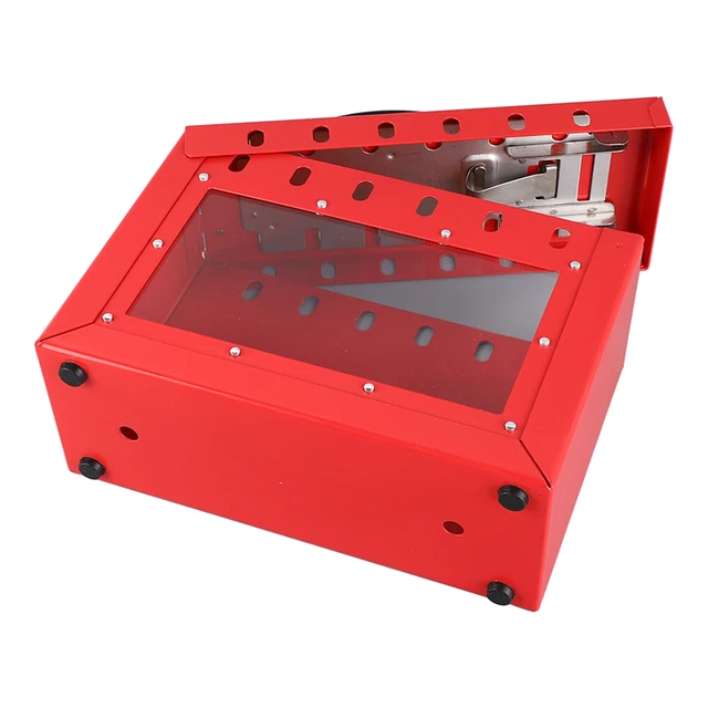 GROUP LOCK BOX Transparent Window Safety Lockout Tagout Box For Office ...