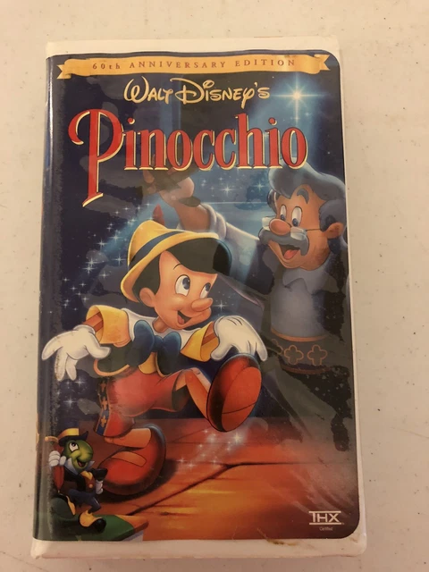 WALT DISNEY’S PINOCCHIO 60th Anniversary Edition VHS Clamshell (2000 ...