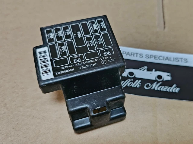 MAZDA MX5 FUSE BOX LID / COVER (MK1 1989 to 1995) IN DRIVERS FOOTWELL ...