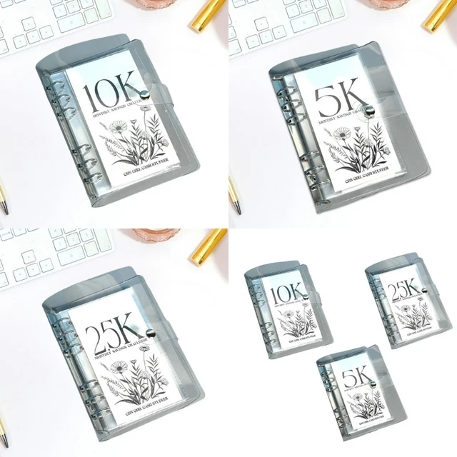 FLEXIBLE SAVING BINDER with Goal Monthly Money Saving Challenge ...