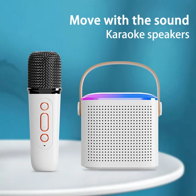 WIRELESS MICROPHONE SYSTEM Bluetooth Karaoke Speaker with Handheld Mic Home KTV $49.34 - PicClick AU