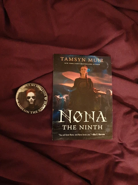 GIDEON THE NINTH By Tamsyn Muir large metal Pin With Nona Print Freebie ...