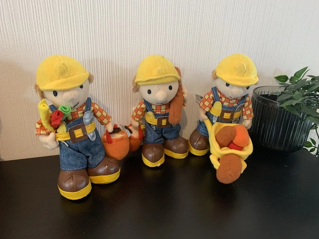 BOB THE BUILDER Let’s Get To Work Plush Toy Bundle £11.00 - PicClick UK