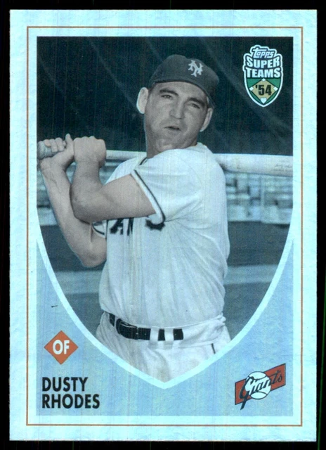 2002 TOPPS SUPER Teams Retrofractors Dusty Rhodes 1144/1954 New York ...