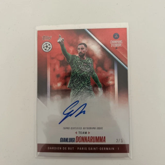 GIANLUIGI DONNARUMMA CHAMPIONS D’europe 2025 - Autograph Numbered #2/5 ...