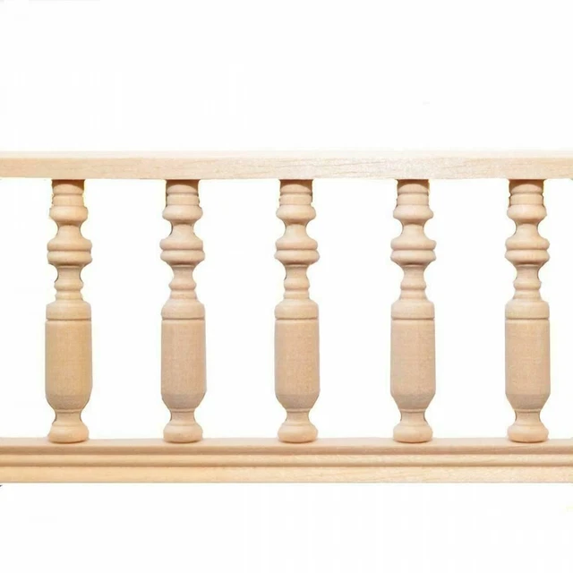 MAISON DE POUPÉES Balcon Véranda Balustrade Miniature Mini Mundus DIY ...