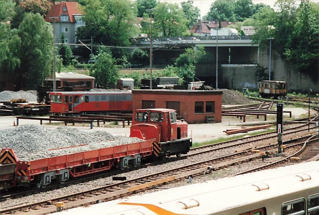 FOTO U-BAHN BF Olympiastadion Diesellok Typ SD73 05/1997 ca. 10x15cm ...
