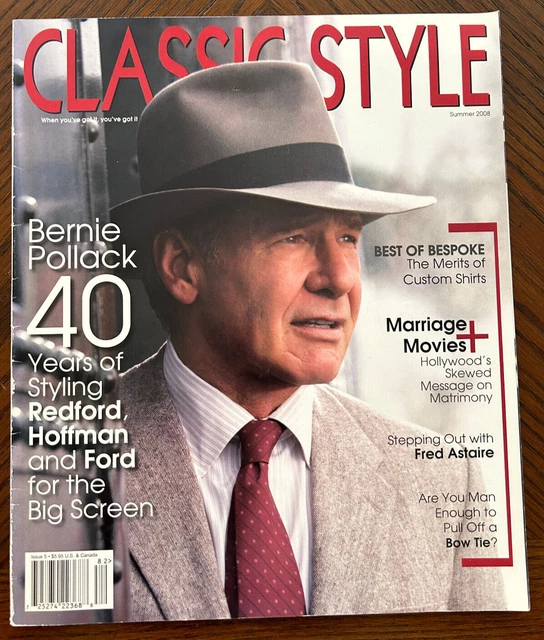 RARE CLASSIC STYLE magazine Harrison Ford Vanessa Johansson Robert ...