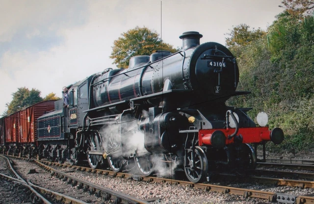 STEAM TRAIN PHOTO Lms Railway Picture 43106 Class 4 Loco Photograph On ...