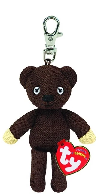 TY 46203 BEANIES Mr. Bean Teddy Bear 10cm Key Clip Schlüsselanhänger ...