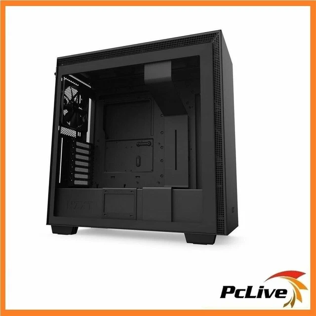 NZXT H710 MATTE BLACK Case Gaming Mid Tower Tempered Glass Window Fan ...