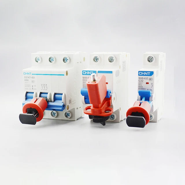 MCB CIRCUIT BREAKER Isolation Lock Pin Out/In Lockout Devices Padlock ...