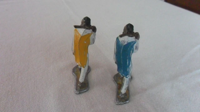 LOT FIGURINES SOLDATS ALUMINIUM AFRICAINS AU DEFILE ALUDO 1/32 No ...