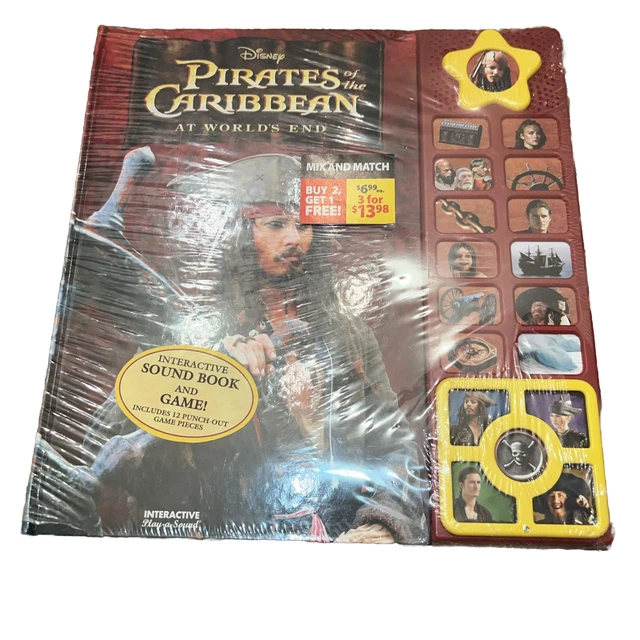 DISNEY PIRATES OF the caribbean at worlds end interactive book $39.97 ...