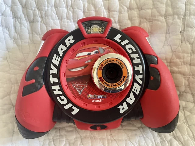 DISNEY PIXAR CARS 2 Lightning McQueen Vtech Kidizoom 2MP kids Camera ...