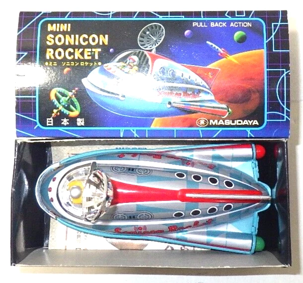 RETRO MASUDAYA MINI Sonicon Rocket Tin Toy Vintage Reprint Edition di ...