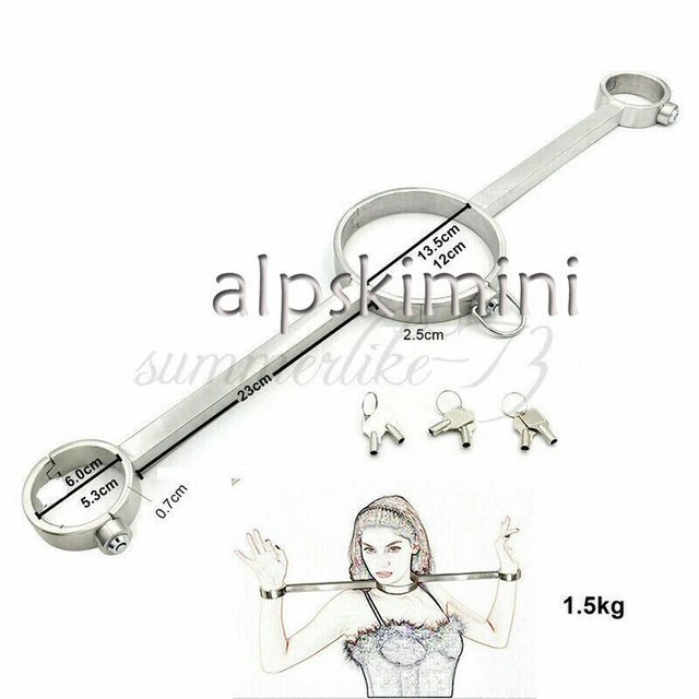 STAINLESS STEEL PRESS Lock Design Bandage Yoke Pillory Restraints ...